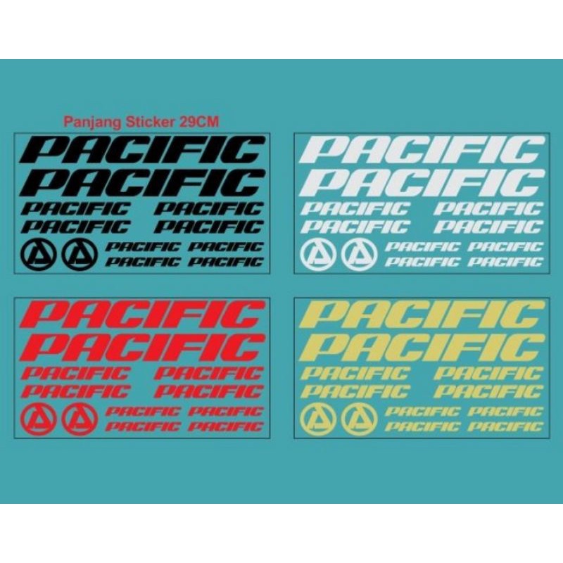 Jual Cutting Sticker Pacific Roadbike 29cm Sepeda Bike MTB | Shopee ...