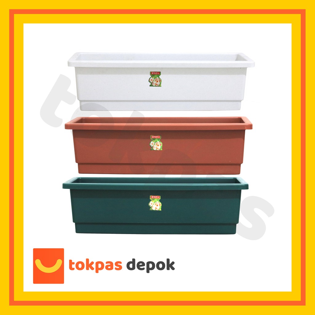 Jual Pot Bunga Panjang Lion Star Rect Flower Pot FP 11 | Shopee Indonesia