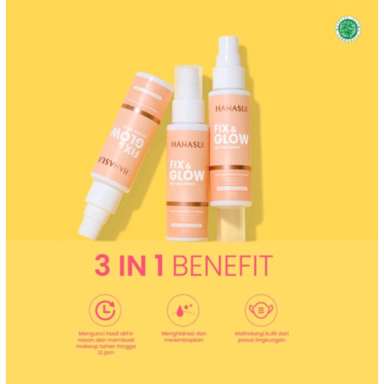 Jual HANASUI Fix & Glow Setting Spray 60ml | Shopee Indonesia