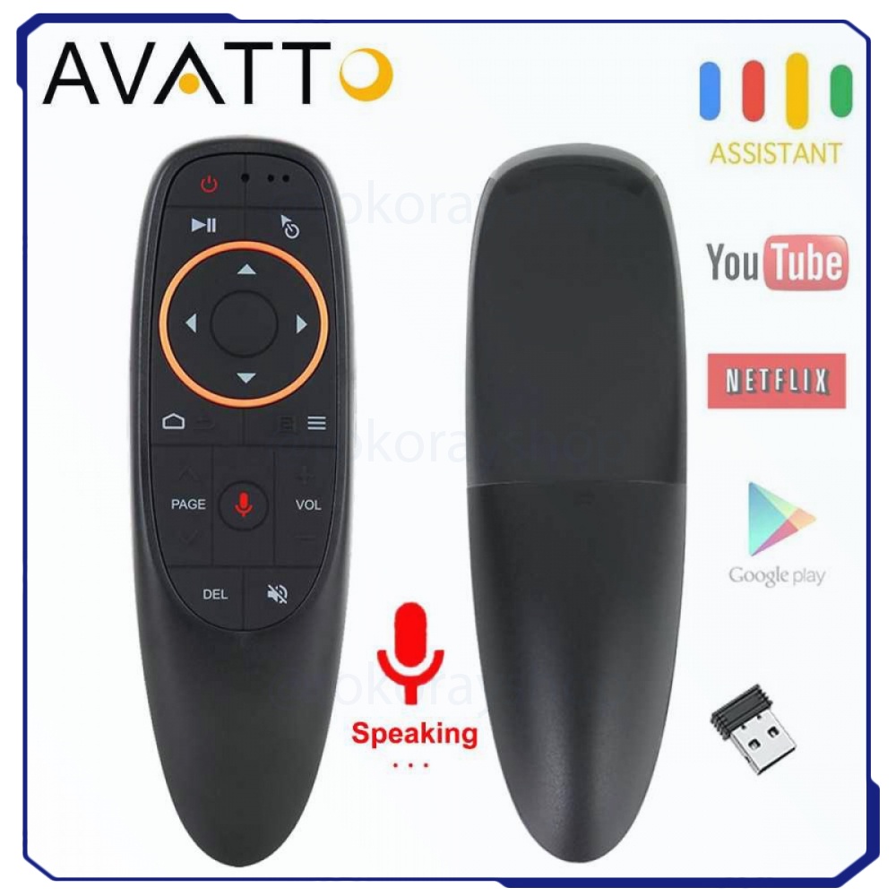 Jual Wireless Air Mouse 6 Axis Gyroscope 2.4GHz Voice Control - G10 ...