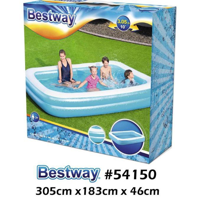 Jual Kolam renang anak Bestway kotak jumbo 3m #54150 - kolam karet ...