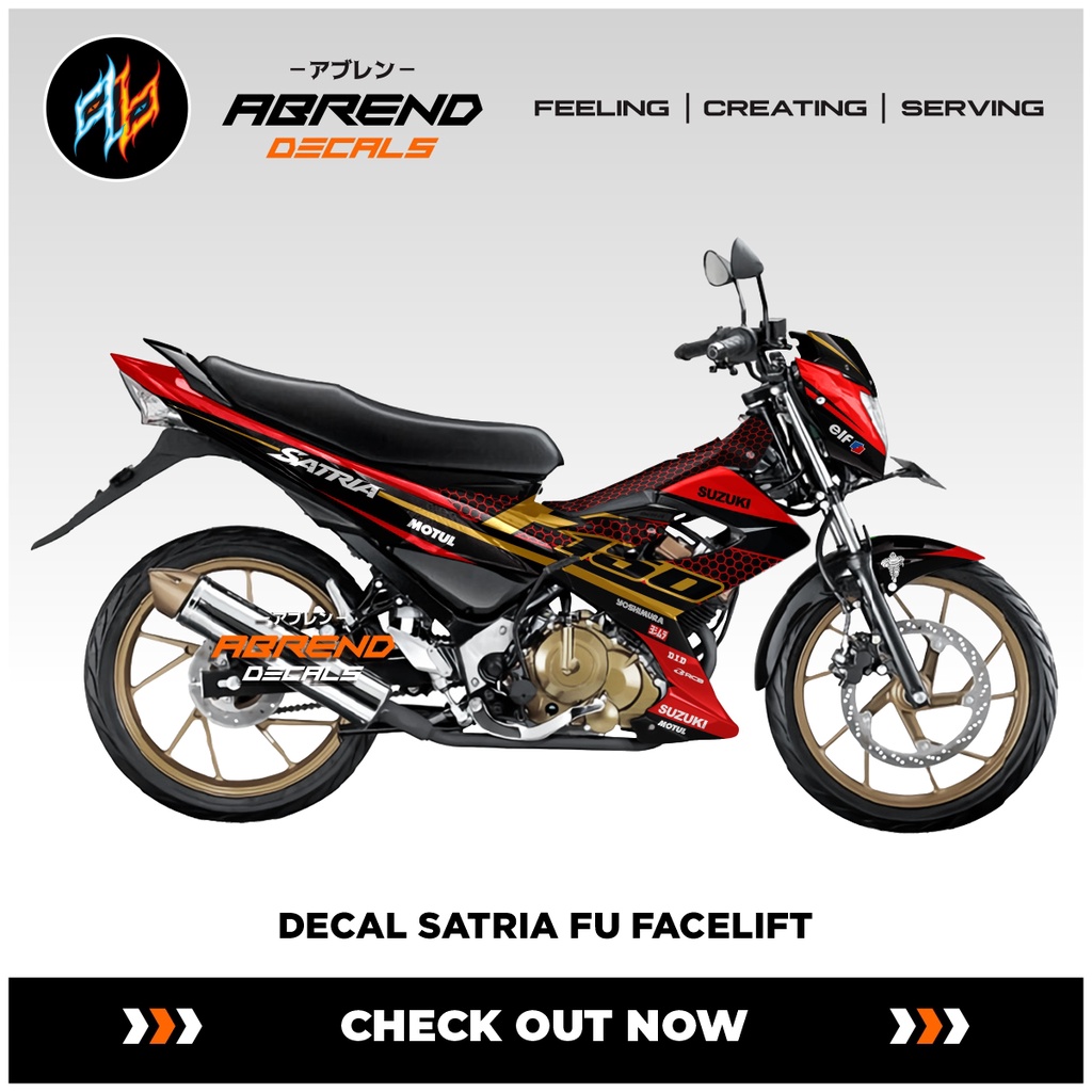 Jual Decal Satria Fu Facelift KRT Full Body / Stiker Motor Suzuki ...