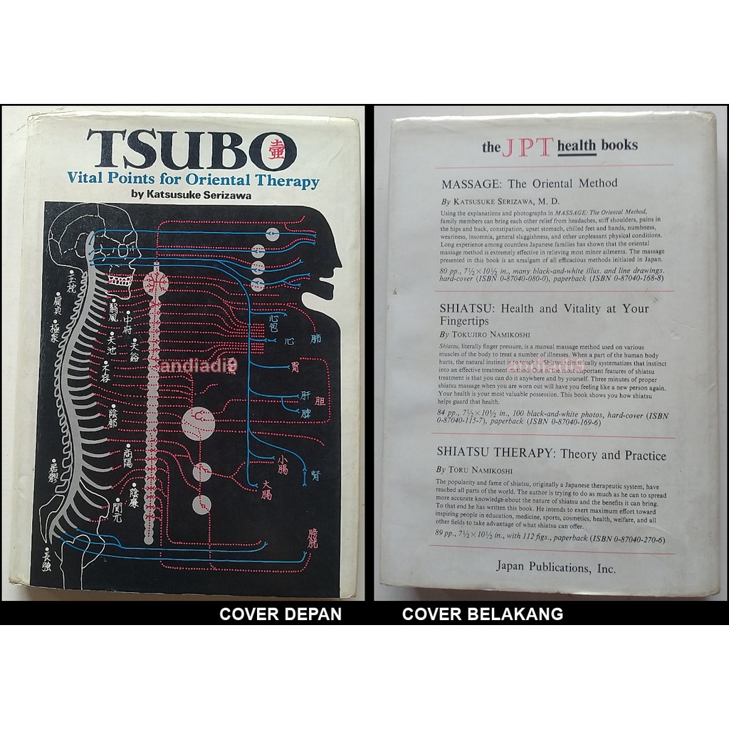 Jual TSUBO VITAL POINTS FOR ORIENTAL THERAPY KATSUSUKE SERIZAWA 1976 IMPORT | Shopee Indonesia