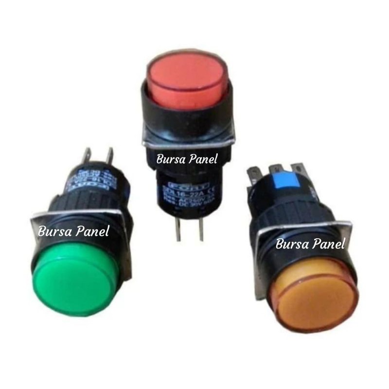 Jual Push Button 16 mm SDL16-22AL model Bulat | Shopee Indonesia