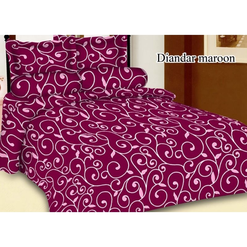 Jual Sprei Diandra Bahan Premium King Size Motif Bunga Mawar Diandra ...