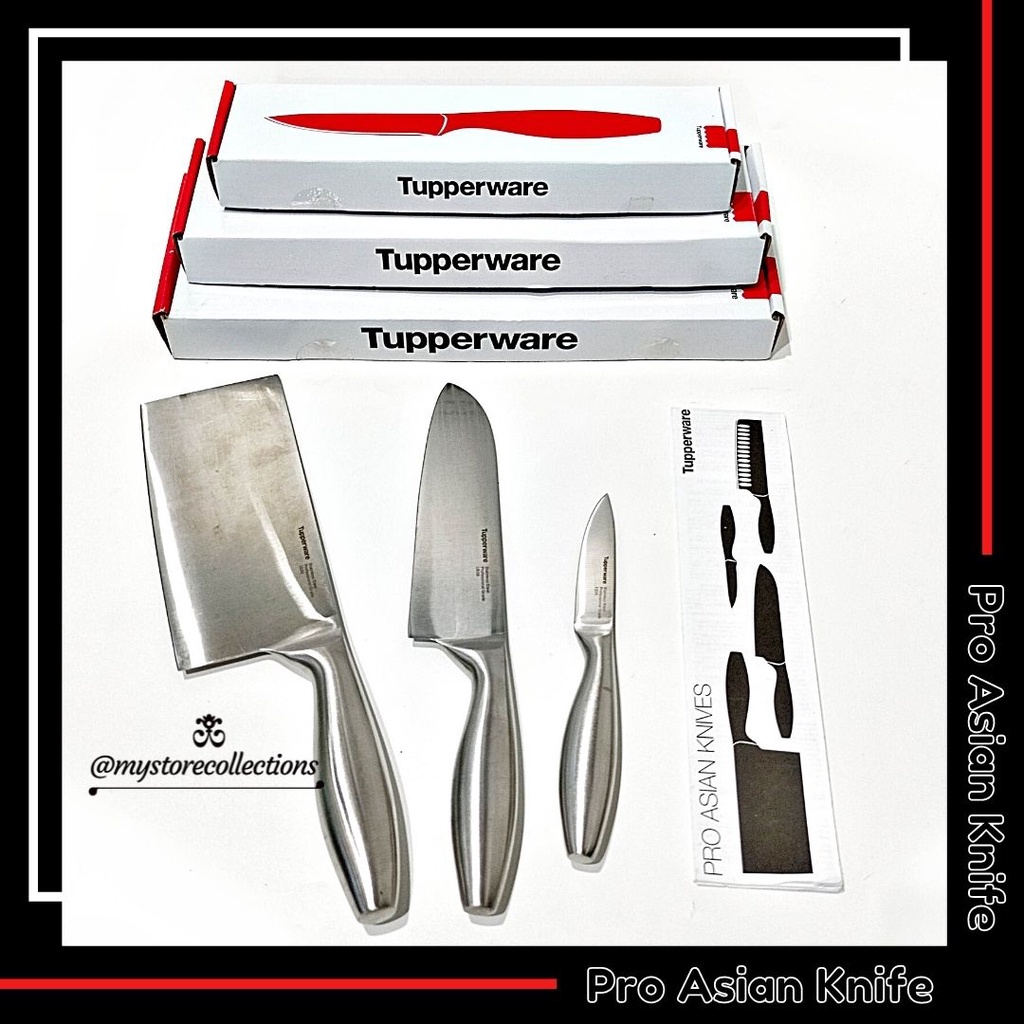 Jual PROMO Tupperware Asian pro knife set | Shopee Indonesia