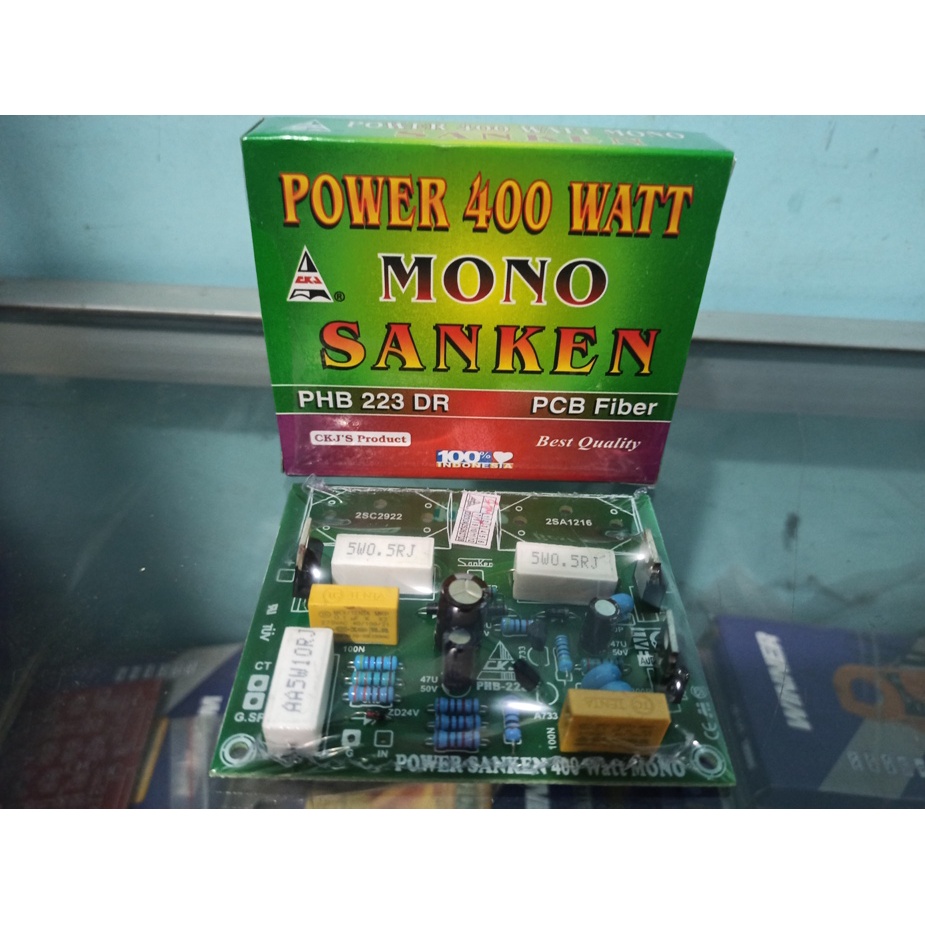 Jual POWER DRIVER MONO 400W MONO SANKEN PCB FIBER CKJ PHB 223DR | Shopee Indonesia