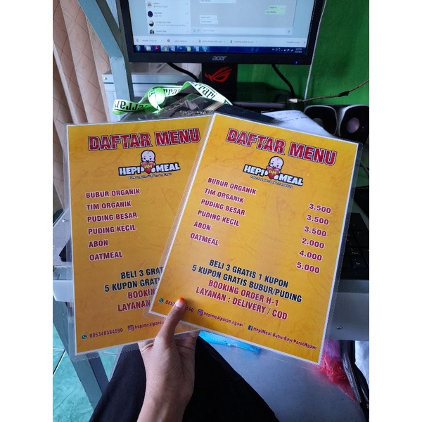 Jual CETAK DAFTAR MENU MAKANAN DAN MINUMAN | Shopee Indonesia