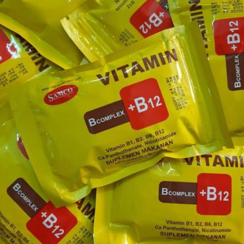 Jual Vitamin B Complex +B12 Sachet(100Kaplet) | Shopee Indonesia