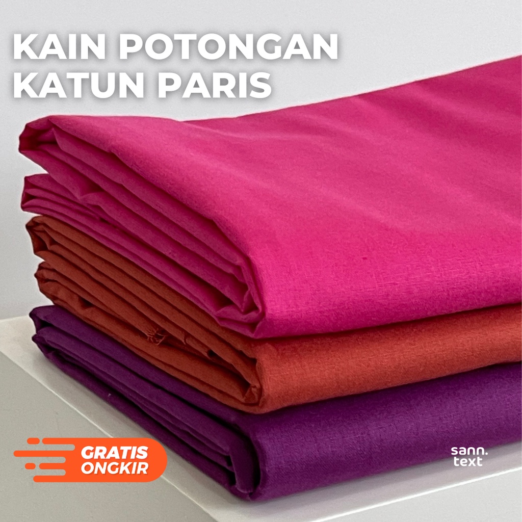 Jual Kain Kahatex Katun Paris Premium Potongan @90x150cm Per Warna ...