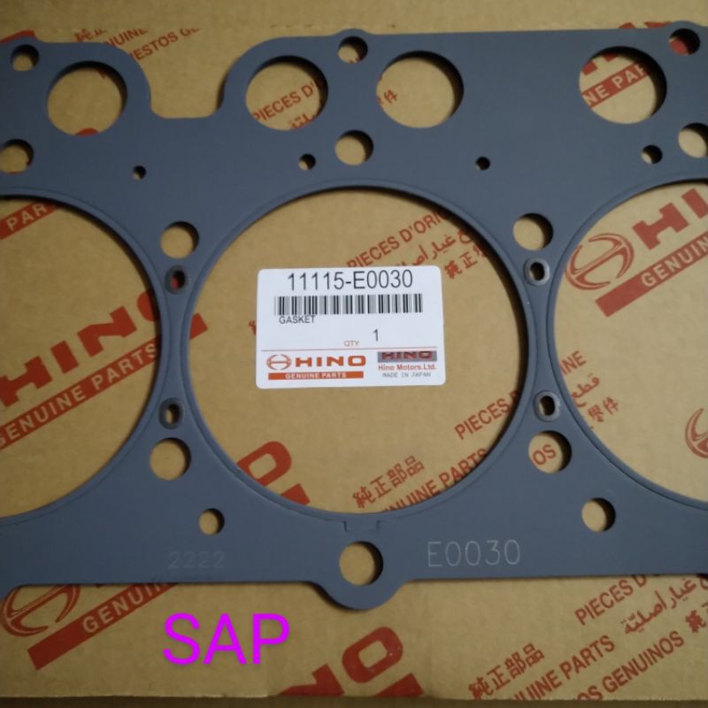 Jual PAKING ONLY BESI GASKET HEAD HINO DUTRU HT130 11115.E0030 | Shopee ...