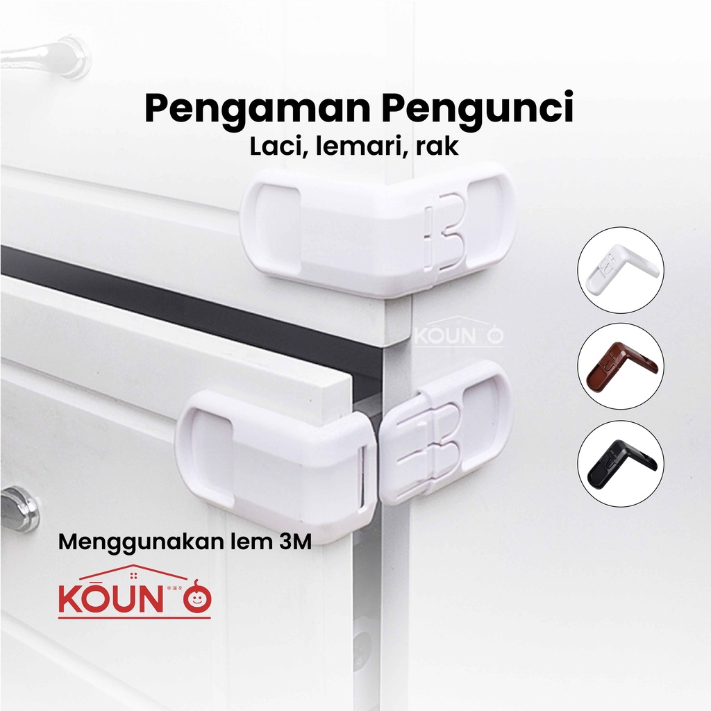 Jual Pengaman Pintu Laci Lemari Pengunci Rak dan Kunci Lemari Anak Bayi ...