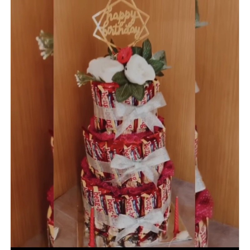 Jual snack tower cake/ kue isi/ kue ulangtahun anak / kado ultah/ kado ...