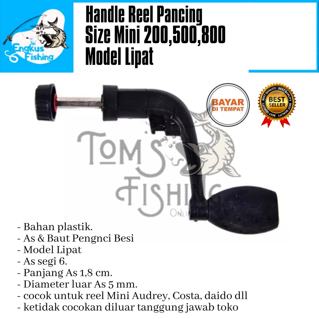 Jual Handle Reel Pancing Reel Mini 200 - 800 Audrey, Costa, Daido dll ...