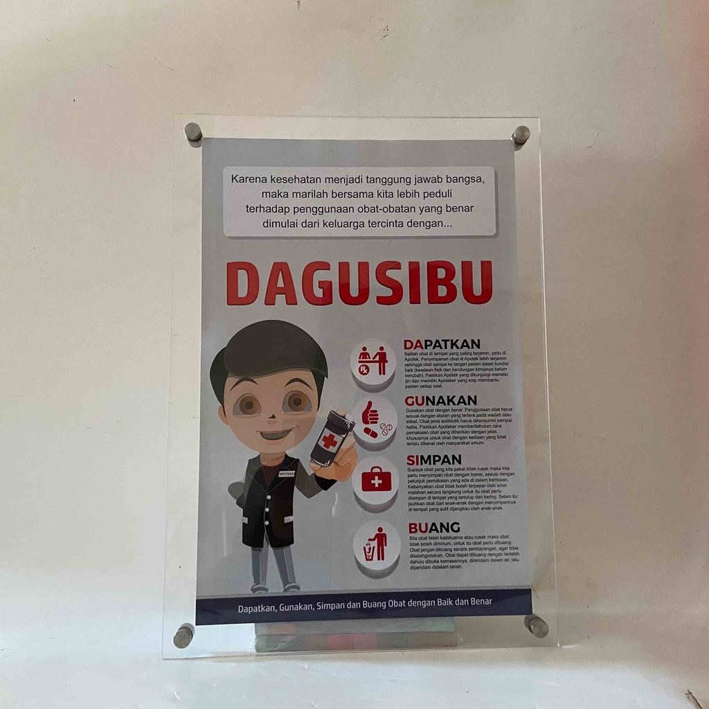 Jual Poster Akrilik Kekinian, Poster DAGUSIBU FARMASI, Poster Apotek ...