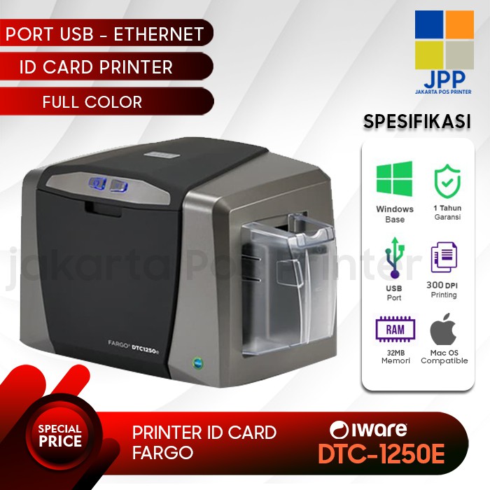Jual ID CARD PRINTER FARGO DTC 1250 | PRINTER FARGO DTC1250E | DTC1250 ...