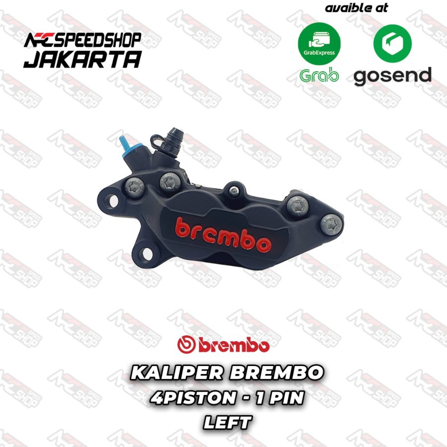 Jual Kaliper Brembo Left 4Piston 1Pin Universal Original Black Series | Shopee Indonesia