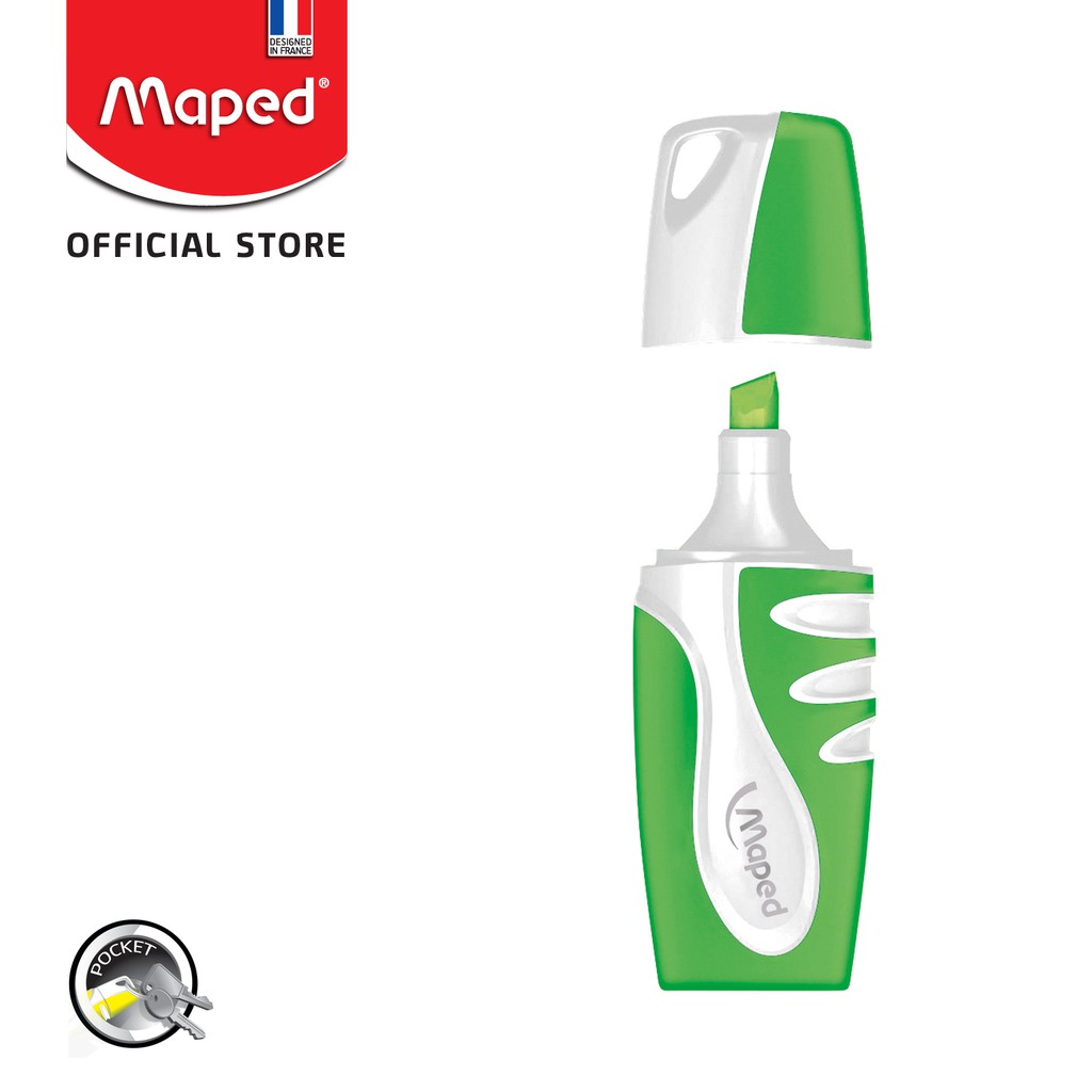 Jual Maped Highlighter Fluo Pep's Pocket Hijau - Display | Shopee Indonesia