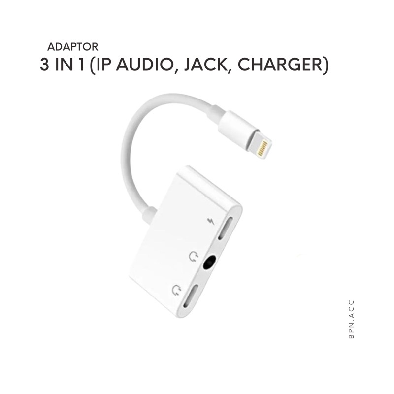 Jual Splitter Lightning Adapter 3 in 1 JH-010 Untuk Gaming PUBG ML COD ...