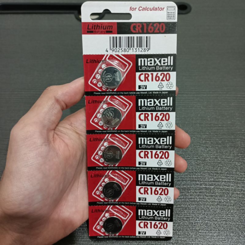 Jual ORIGINAL Baterai Maxell CR1620 CR 1620 Lithium Japan Battery 3V ...