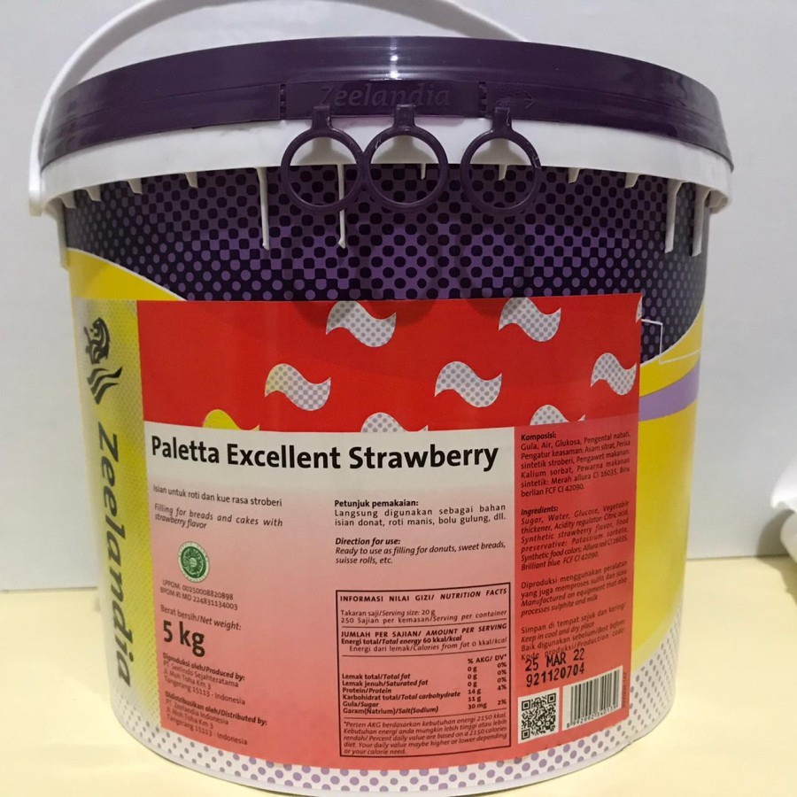 Jual SELAI PALETTA STRAWBERRY 5 KG / ZEELANDIA PALETTA EXCELLENT ...
