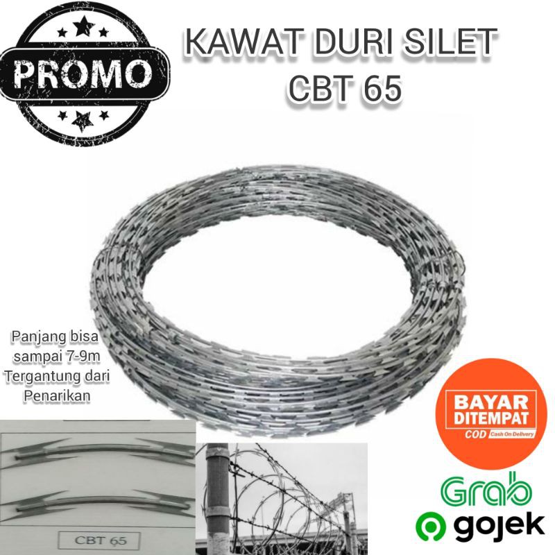 Jual KAWAT DURI SILET type CBT 65 utk di pasang di tembok/pagar ...