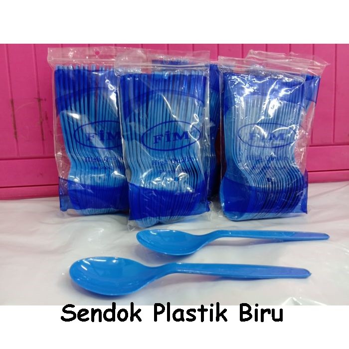 Jual SENDOK MAKAN BIRU / SENDOK MAKAN WARNA / SENDOK GARPU MAKAN MERK ...