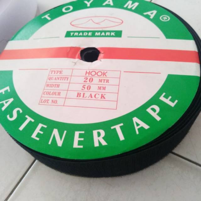 Jual Velcro perekat 5cm warna hitam 1 set (kasar dan halus) | Shopee ...