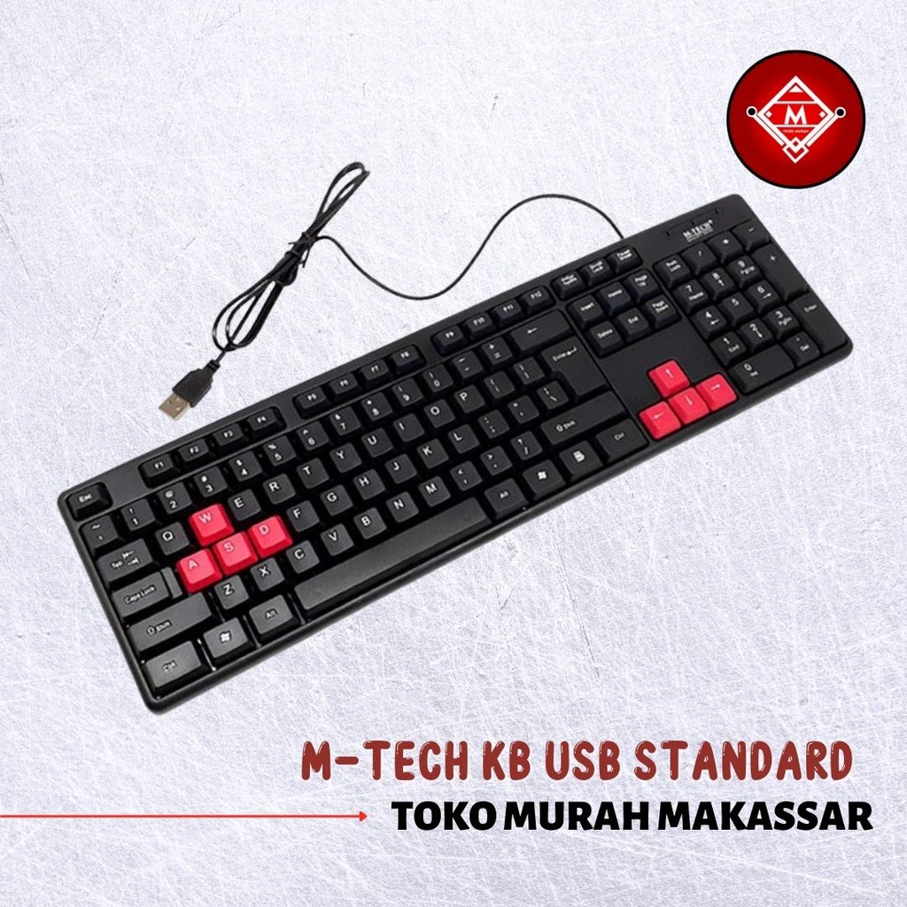 Jual KEYBOARD M-TECH USB STANDARD / KEYBOARD USB / KB01-MTC | Shopee ...