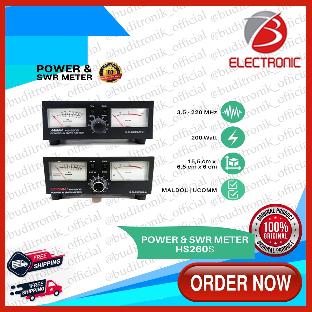 Jual Power & SWR Meter Maldol HS260 | Shopee Indonesia