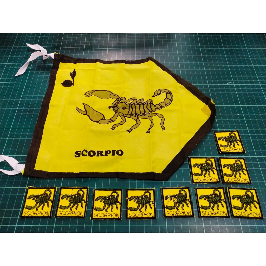 Jual TANDA REGU SCORPION SET BENDERA PENGGALANG PUTRA PRAMUKA | Shopee ...