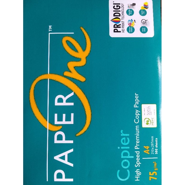 Jual [1 RIM 500 L] KERTAS A4 75 GRAM PAPERONE BERKUALITAS / KERTAS HVS ...