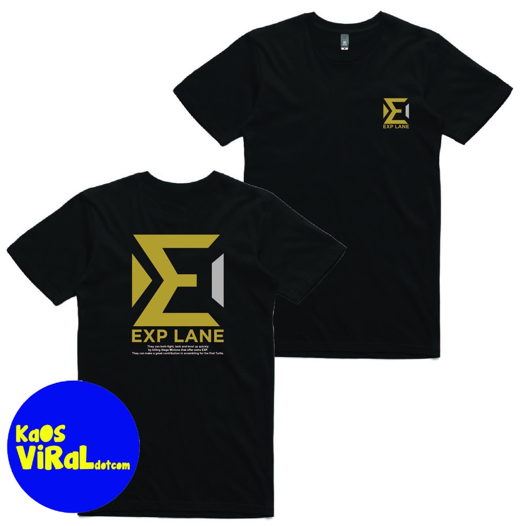 Jual BAJU KAOS GAMING MLBB EXP GOLD MID LANE ROAMER JUNGLER T-SHIRT ...