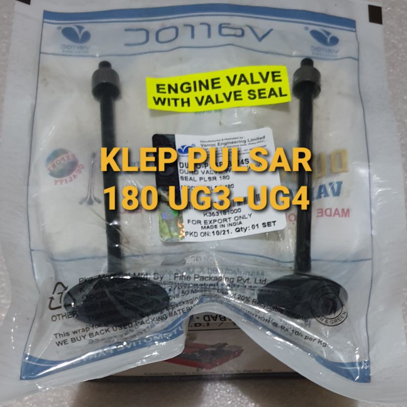 Jual KLEP BAJAJ PULSAR 180 UG3 UG4 ORIGINAL VARROC | Shopee Indonesia