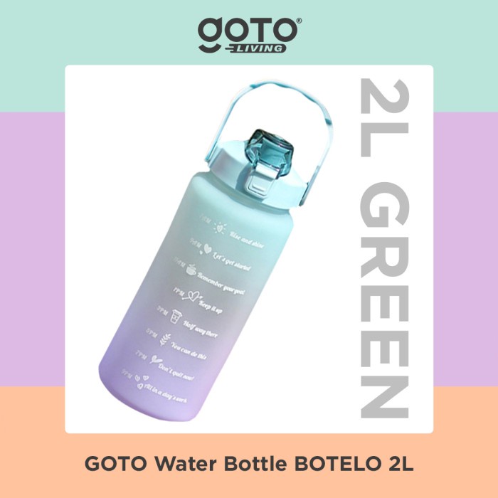 Jual Goto Botelo Botol Motivasi Minum 2 Liter Bottle Tumblr Air Tanda ...