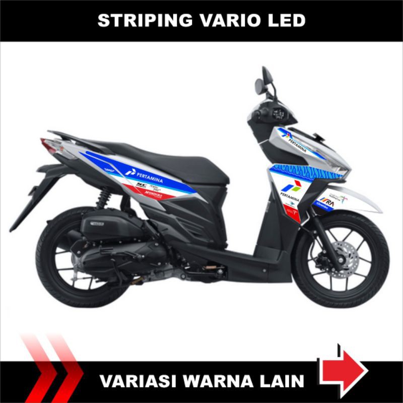 Jual Striping Sticker Honda Vario 125/150 Led / Stiker Semi full body honda vario led | Shopee ...