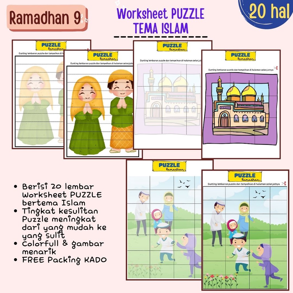 Jual Aktivitas Ramadan Buku Kegiatan Ramadhan Anak TK PAUD SD Bulan ...