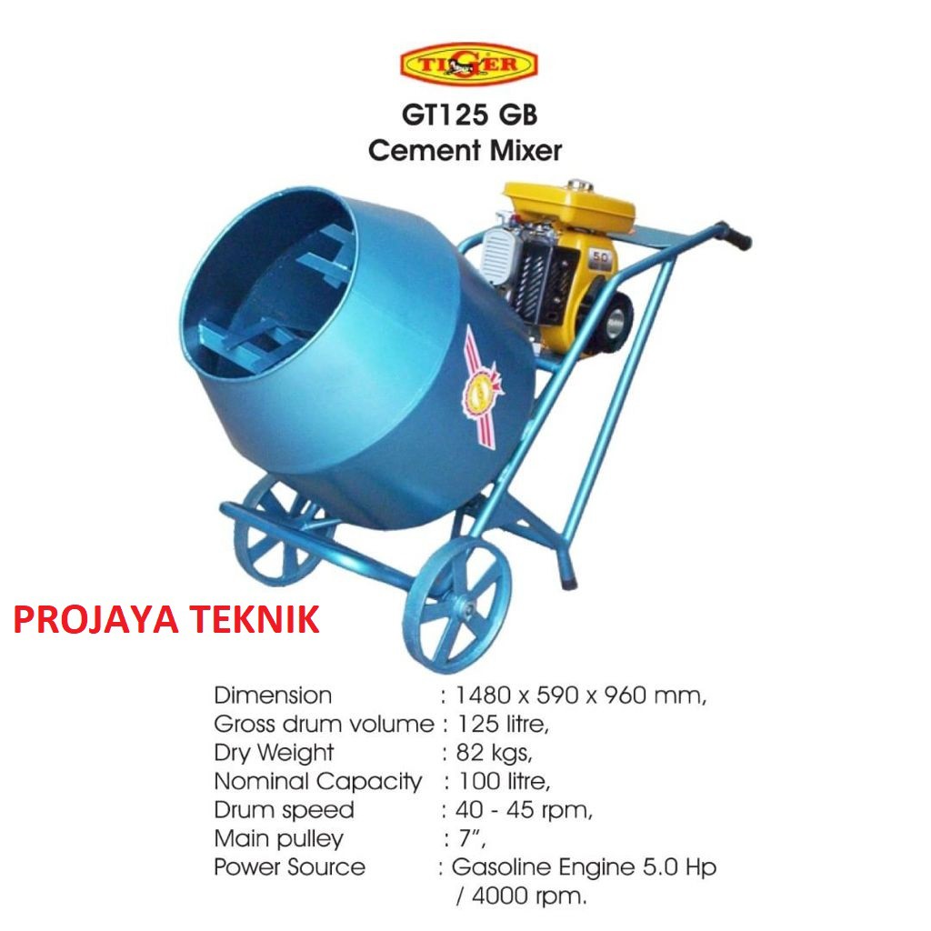 Jual BARU MOLEN BETON TIGER 125 LITER TIGER | Shopee Indonesia
