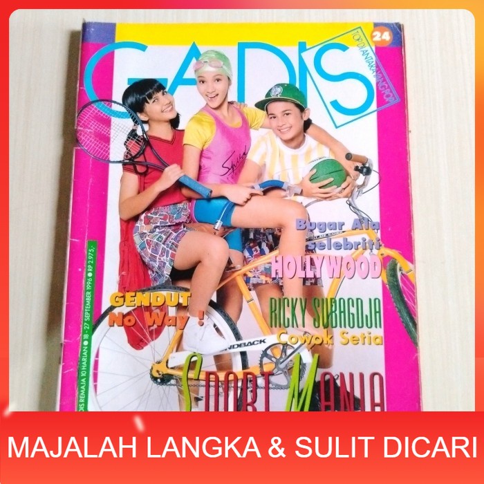Jual Majalah GADIS No.24 Sep 1996 MELVY DIANTI AMANDA Langka | Shopee Indonesia