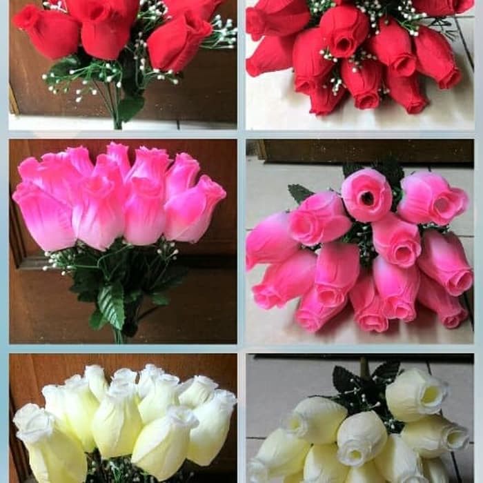 Jual "Bunga mawar tangkai artificial harga satuan" | Shopee Indonesia