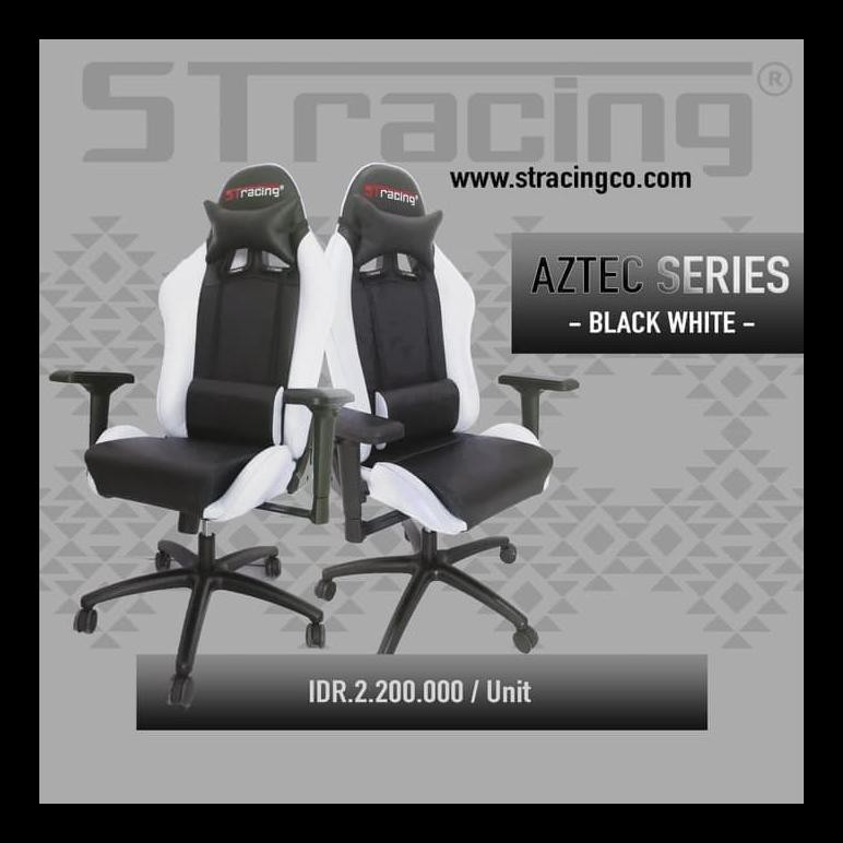 Jual Stracing Gaming Chair Aztec Series - Ready Stock - Biru | Shopee ...