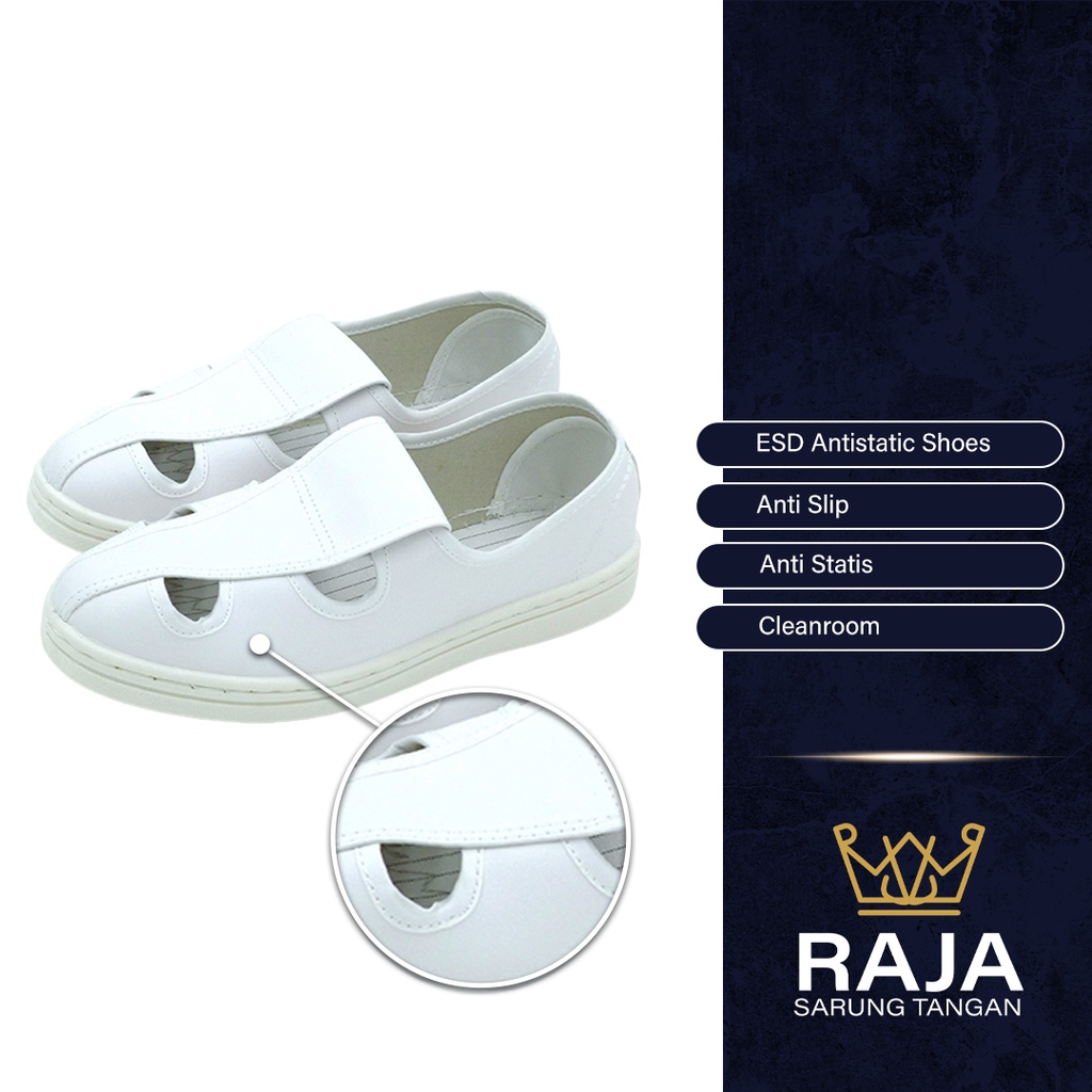 Jual Sepatu ESD Antistatic Type 4 Hole PU | Shopee Indonesia