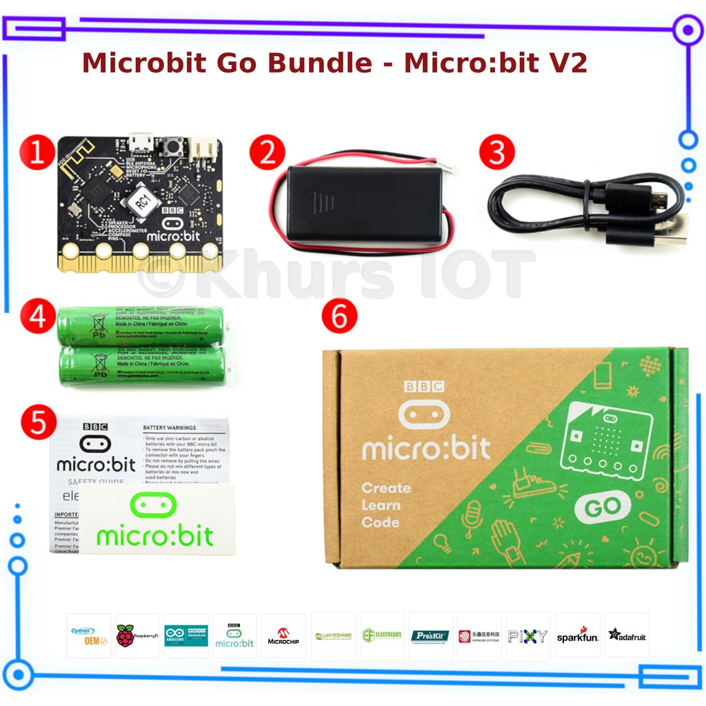 Jual BBC Microbit Go Bundle - Micro:bit V2 | Shopee Indonesia