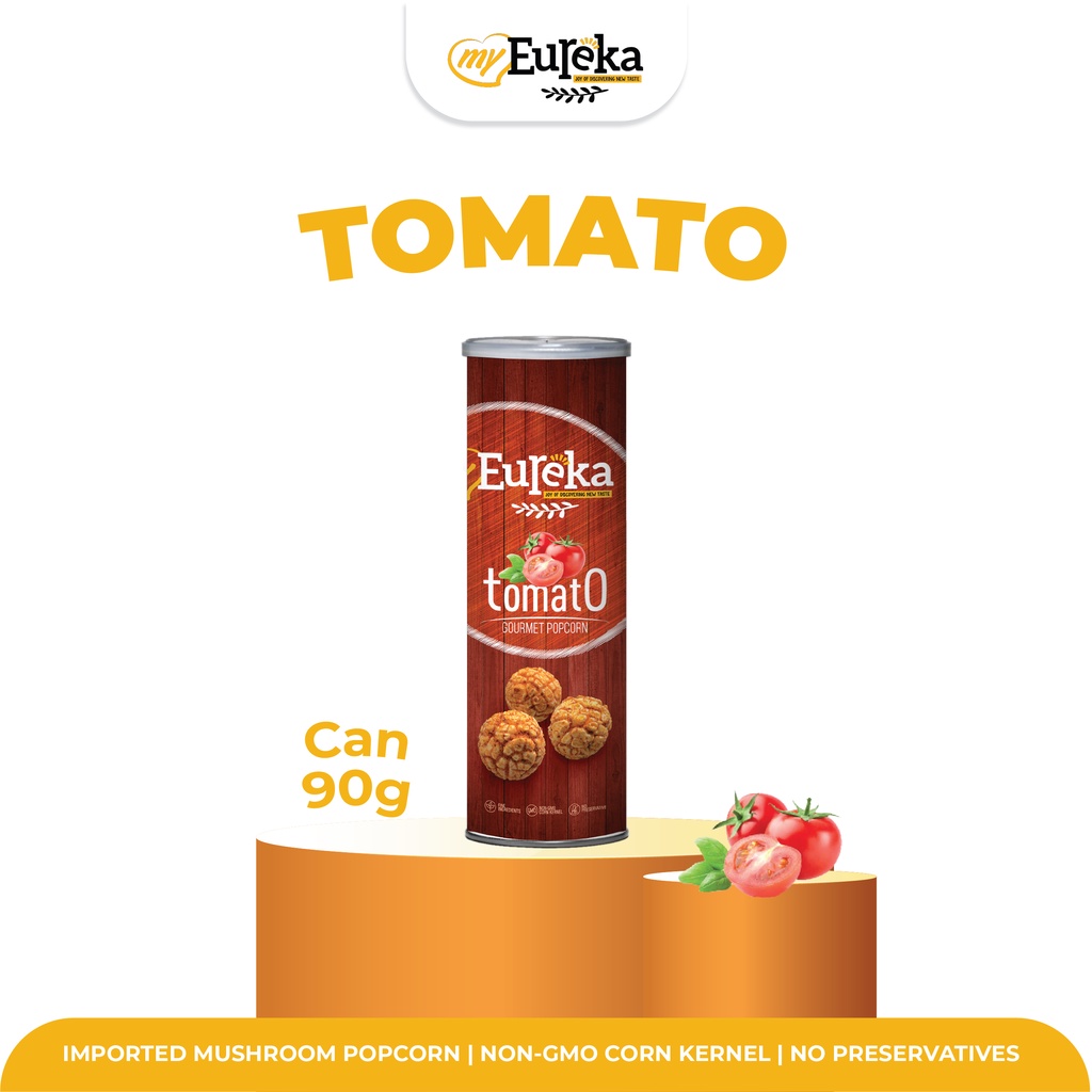 Jual Eureka Popcorn Tomato Can 70g | Snack Cemilan Impor | Shopee Indonesia