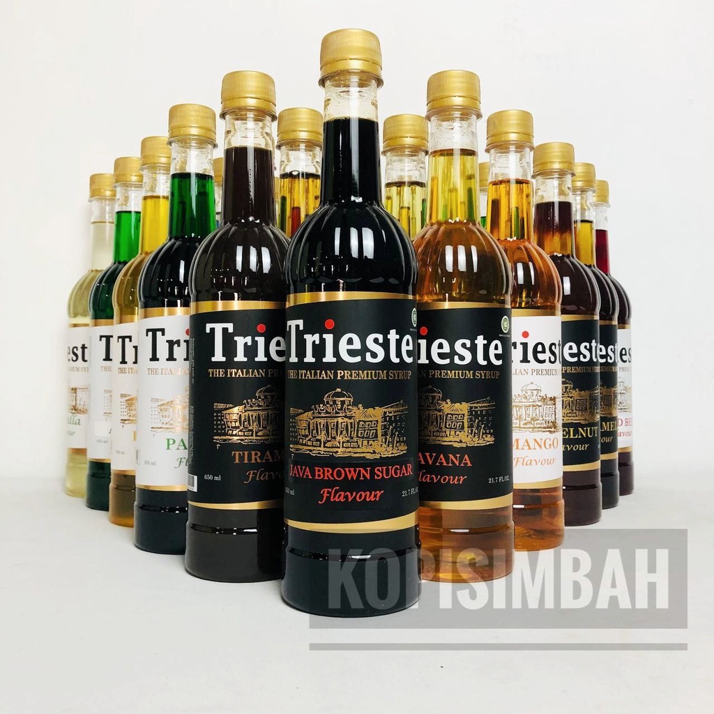 Jual Syrup Trieste All Varian 650 Ml Italian Premium Flavoured Sirup