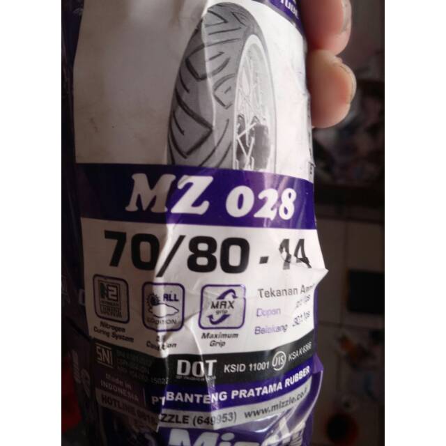 Jual BAN LUAR MIZZLE RING 14 UKURAN 70/80/14 SETARA 250 CEPER KEMBANG ...