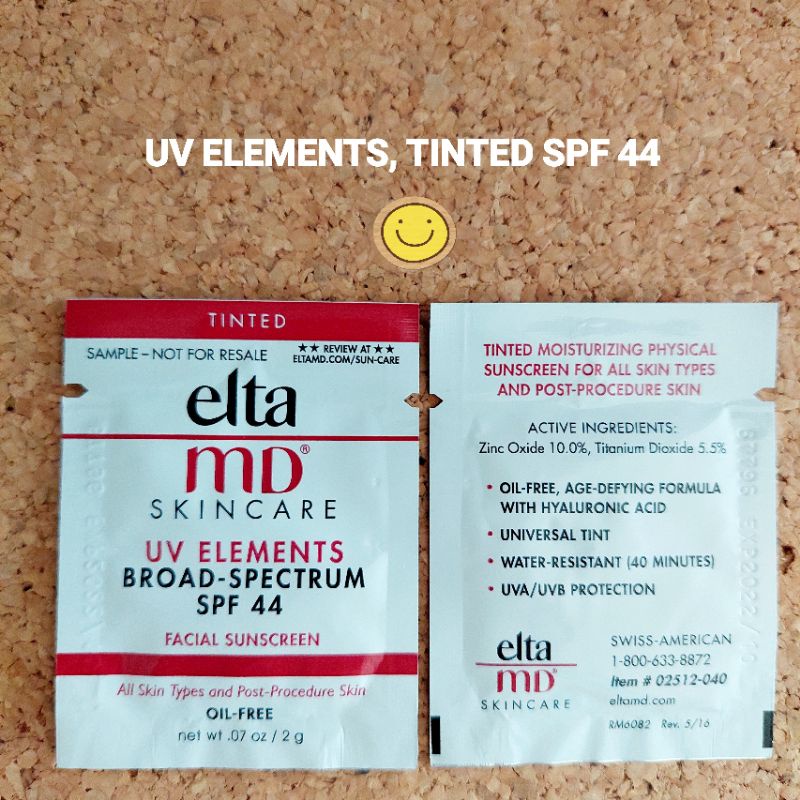 Jual ELTA MD UV ELEMENTS, TINTED SPF 44 isi 2gr (sachet) | Shopee Indonesia