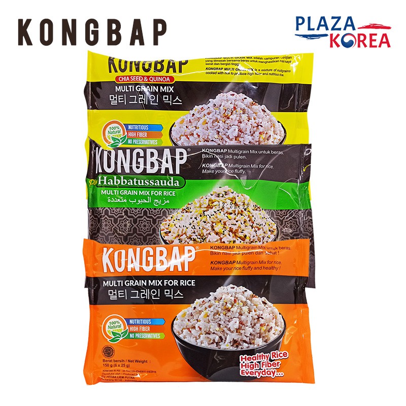 Jual KONGBAP MULTI GRAIN MIX 25 GRAM ISI 6 SACHET - BERAS SEHAT ...