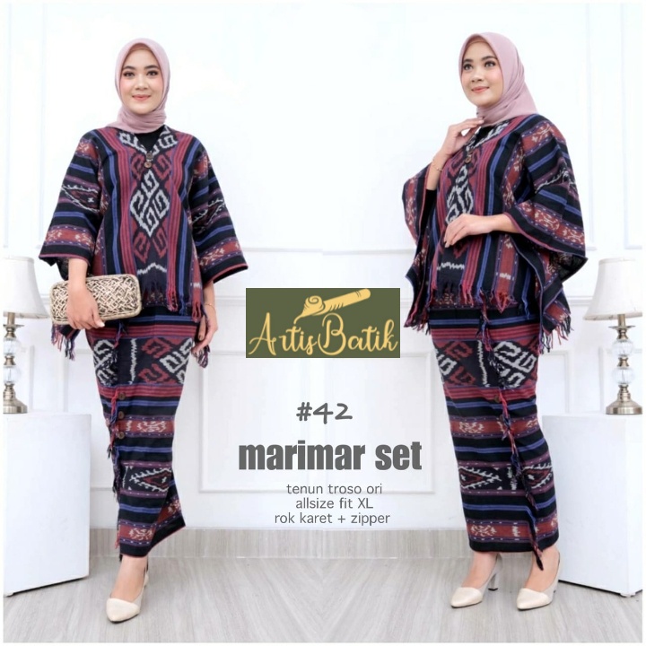 Jual SET ONE MARIMAR SET TENUN TROSO ASLI SONGKET PREMIUM ASLI SOLO BATIK HALUS ONE SET HOMEMADE ...