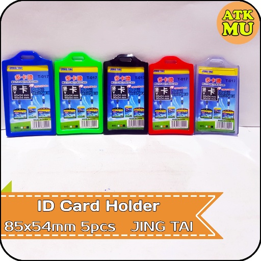 Jual Pelindung Name Tag Multi-Function ID Card Holder JING TAI | Shopee ...